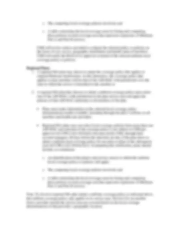 Medicare Managed Care Manual Chapter 4 | Study notes Nursing | Docsity