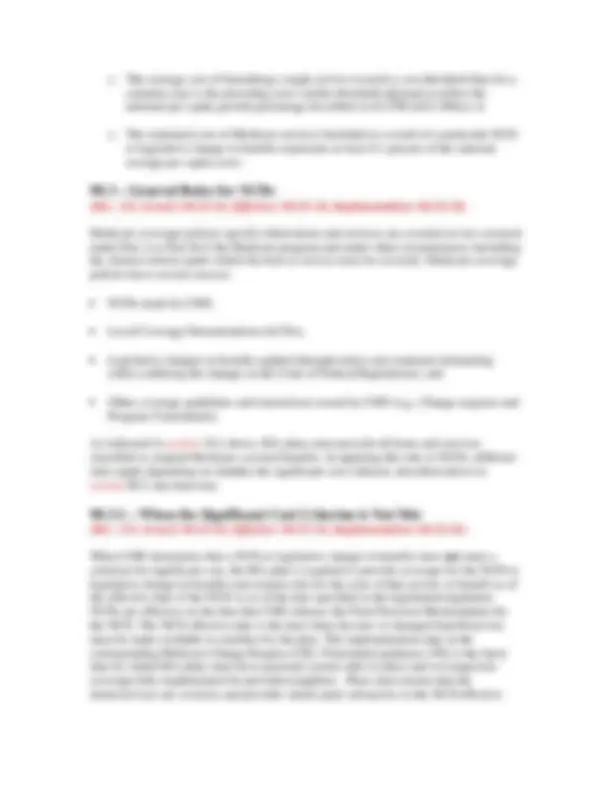 Medicare Managed Care Manual Chapter 4 | Study notes Nursing | Docsity