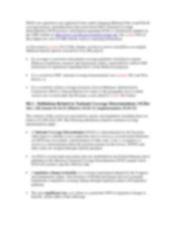 Medicare Managed Care Manual Chapter 4 | Study notes Nursing | Docsity