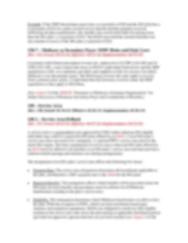 Medicare Managed Care Manual Chapter 4 | Study notes Nursing | Docsity