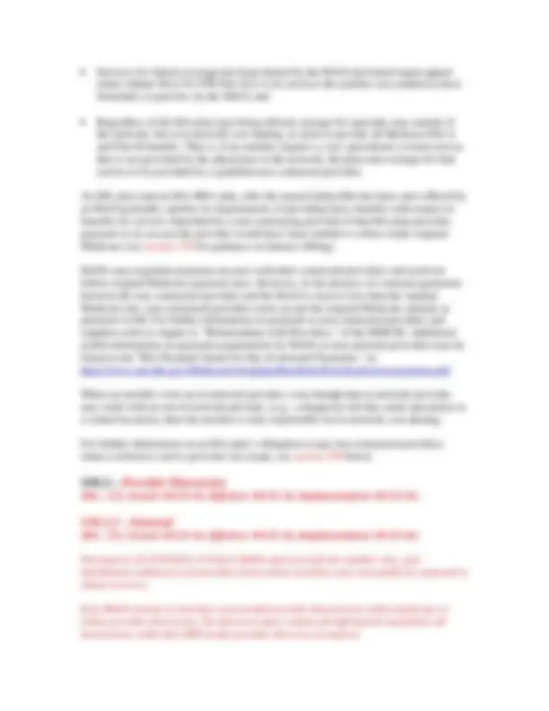 Medicare Managed Care Manual Chapter 4 | Study notes Nursing | Docsity