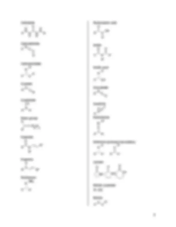 Functional Groups, A Short List | Lecture notes Organic Chemistry | Docsity