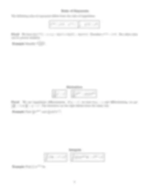 Lecture 3 : The Natural Exponential Function: f(x) = exp(x) = ex | Exams Calculus | Docsity