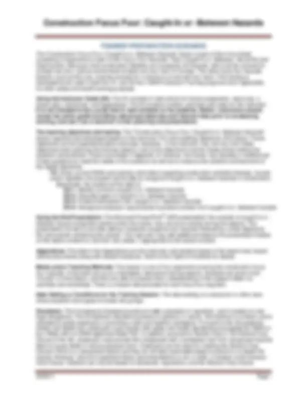 Construction Focus Four: Caught‐In or ‐Between Hazards | Study notes ...