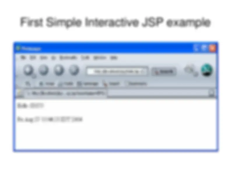 First Simple Interactive JSP example | Lecture notes Programming ...