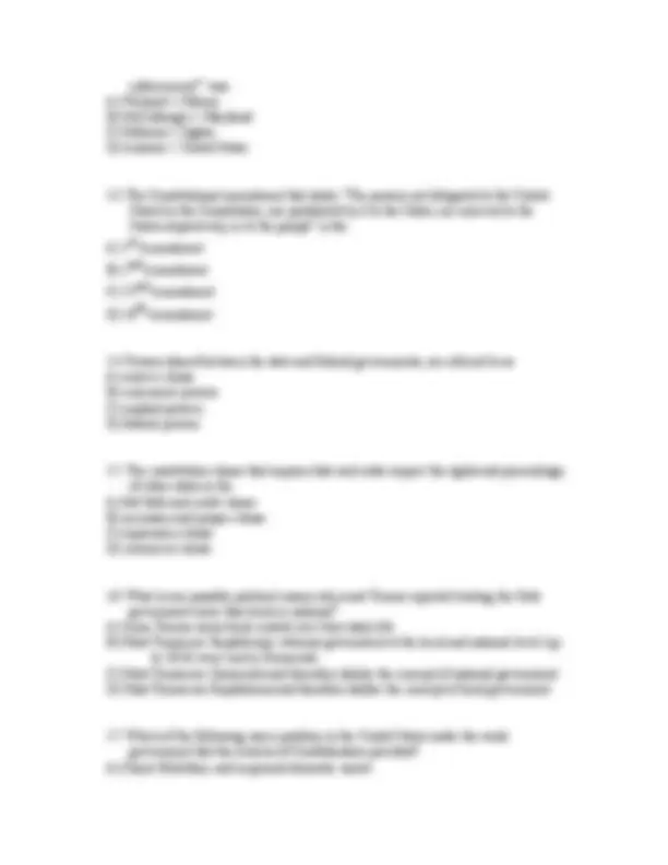 Chapter 3 Federalism | Schemes and Mind Maps Law | Docsity