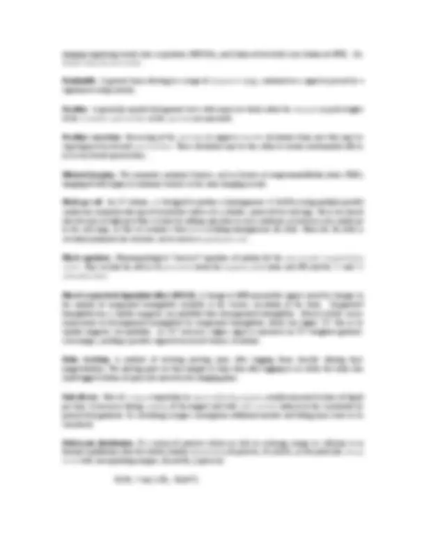 Glossary of MRI Terms | Exams Anatomy | Docsity