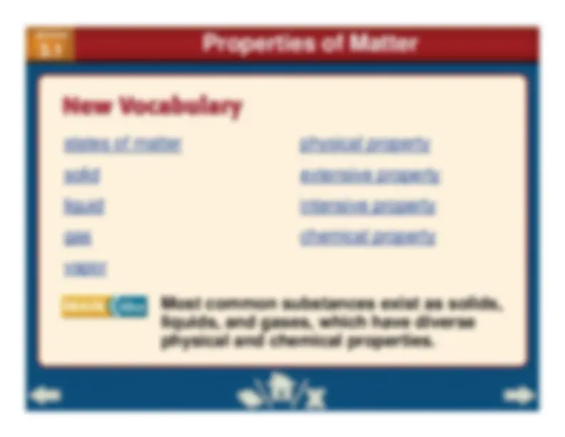 Notes 3.1 Properties of Matter | Summaries Chemistry | Docsity