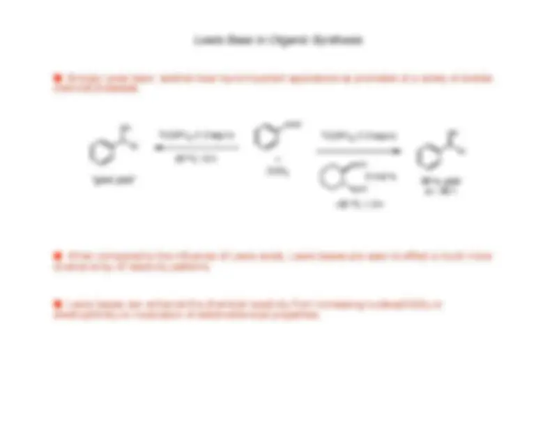 Lewis-Base Catalysis | Lecture notes Geometry | Docsity