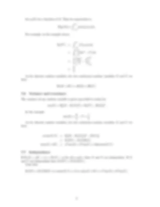 7 Continuous Variables | Summaries Computational and Statistical Data Analysis | Docsity