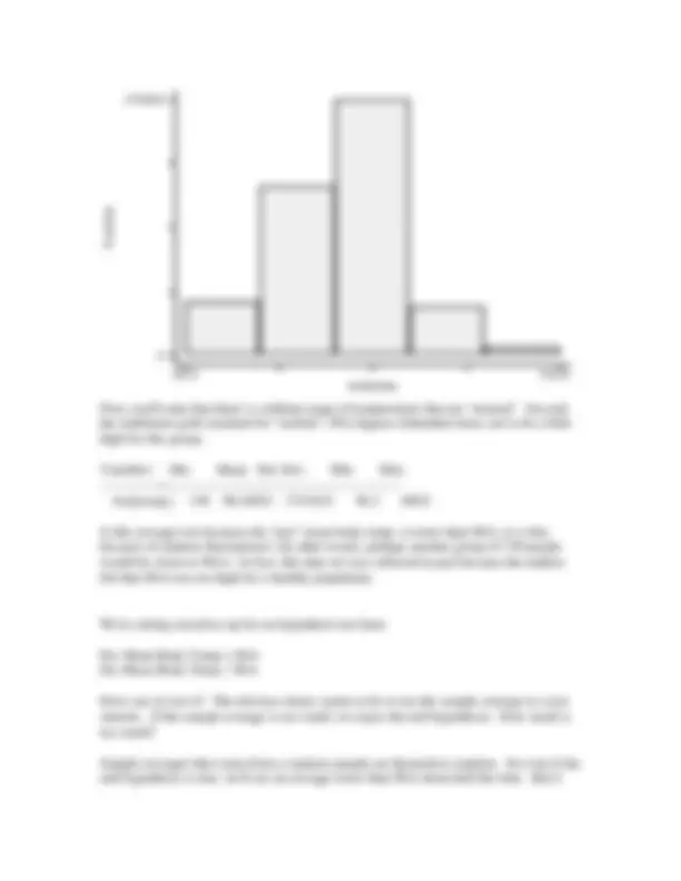 Body Temperature: What is "Normal"? | Summaries Statistics | Docsity