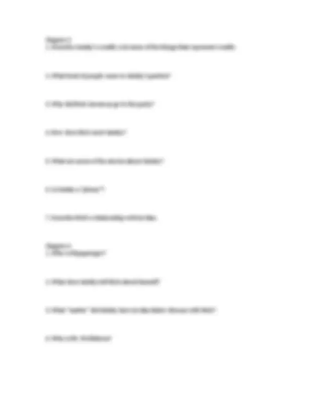 READING QUESTIONS ‐ The Great Gatsby | Slides English Literature | Docsity