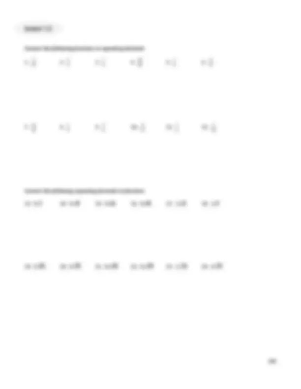 7.2 Converting Fractions and Decimals | Lecture notes Elementary ...