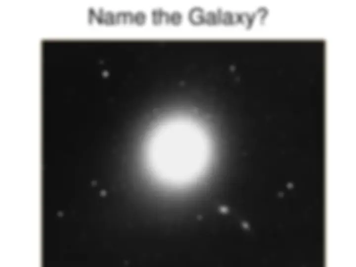 Main Types of Galaxies.pdf | Slides Astronomy | Docsity