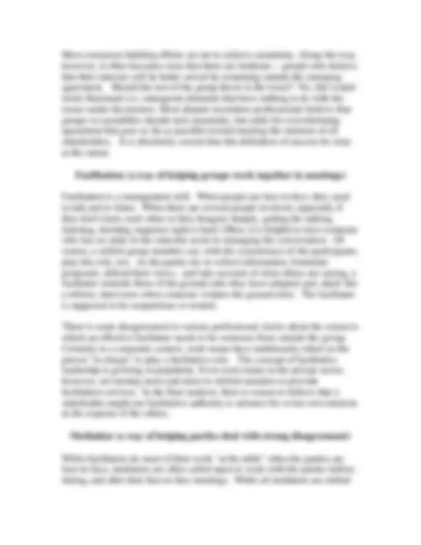 A SHORT GUIDE TO CONSENSUS BUILDING | Summaries Decision Making | Docsity