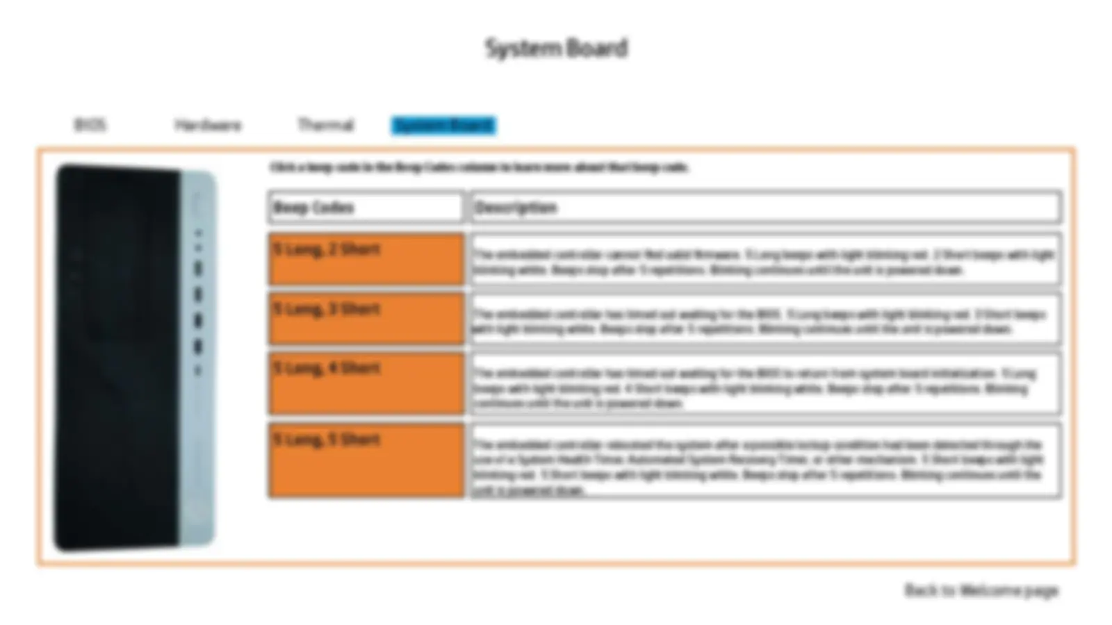 Interactive Beep and LED Diagnostic HP Z1 Entry Tower ... | Summaries ...