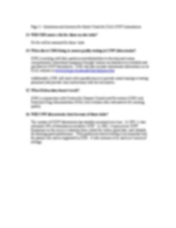 QUESTIONS AND ANSWERS ON THE CLIA | Lecture notes Law | Docsity