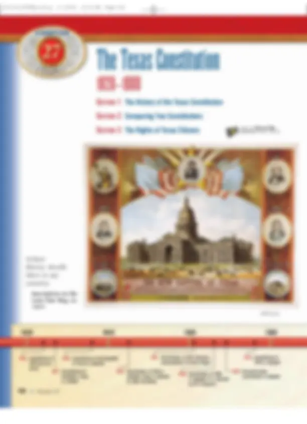 CHAPTER 27 The Texas Constitution | Study notes Law | Docsity