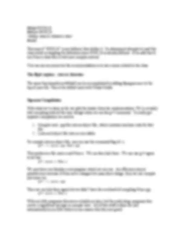 C++ Separate Header and Implementation Files | Slides C programming | Docsity