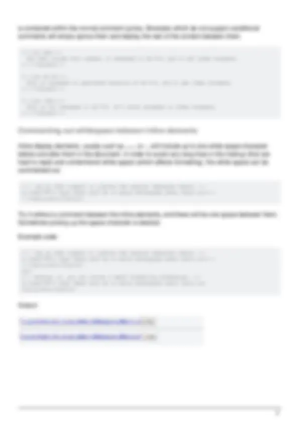 Chapter 5: Comments | Exams Web Design and Development | Docsity