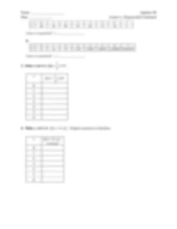 Linear vs. Exponential Word Problems | Slides Algebra | Docsity