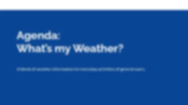 Interactive Weather Map | Exercises Geography | Docsity