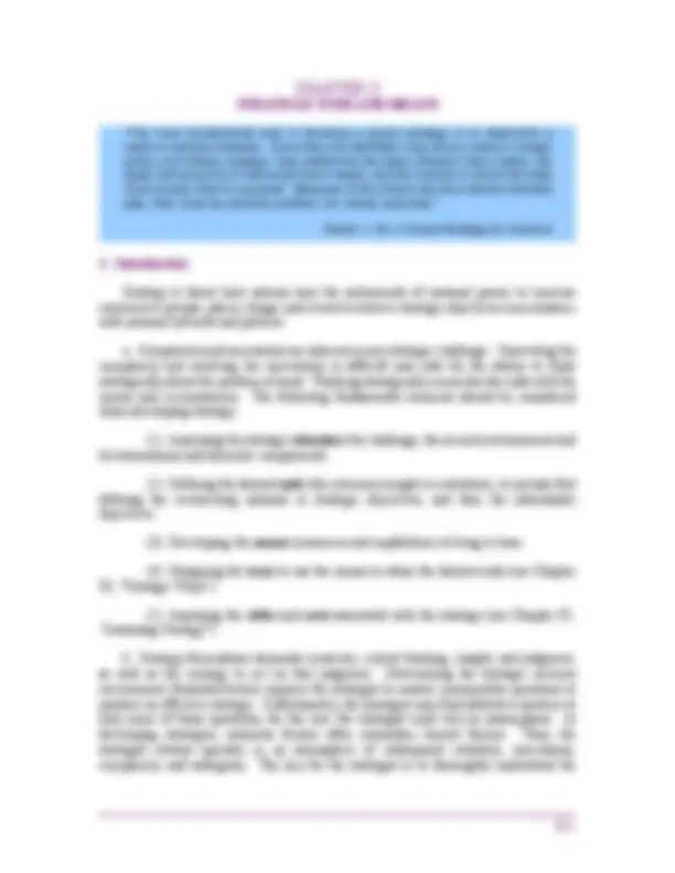 JDN 1-18, Strategy | Summaries Logic | Docsity