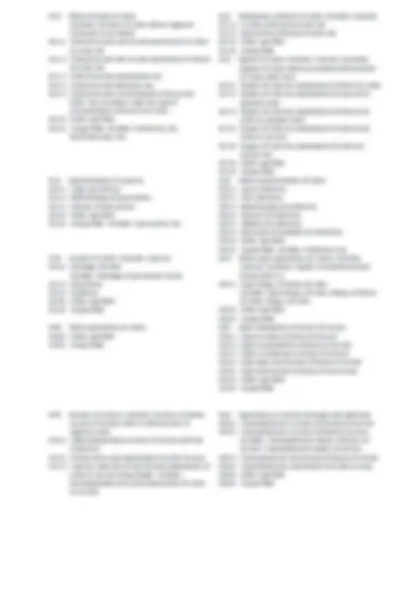 IBD audit Codes | Exercises Medical Sciences | Docsity