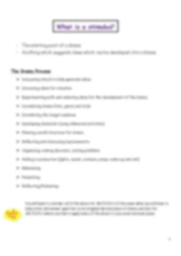 National 5 Drama Revision Booklet | Exercises Playwriting and Drama ...