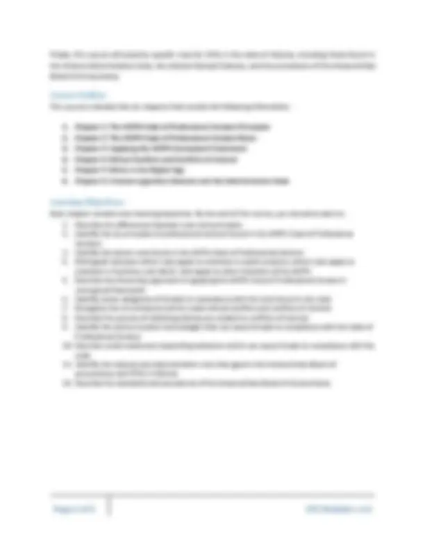 Professional Ethics for Arizona CPAs- Study Guide | Exams Ethics | Docsity