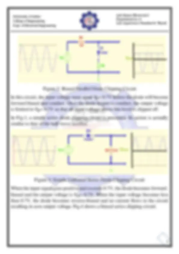 Diode Clipping and Clamping Circuits Experiment | Summaries Engineering ...