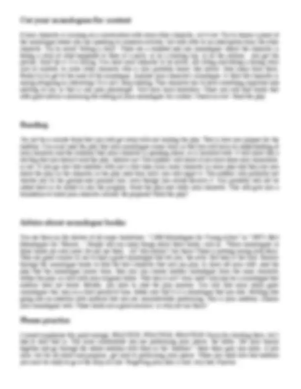 How to Choose a Monologue for College Auditions | Exercises English ...