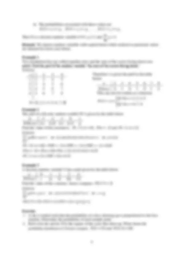 Probability and statistics 2 | Lecture notes Mathematics | Docsity