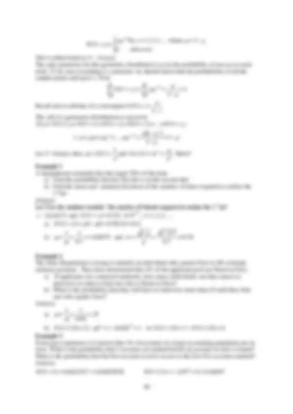 Probability and statistics 2 | Lecture notes Mathematics | Docsity