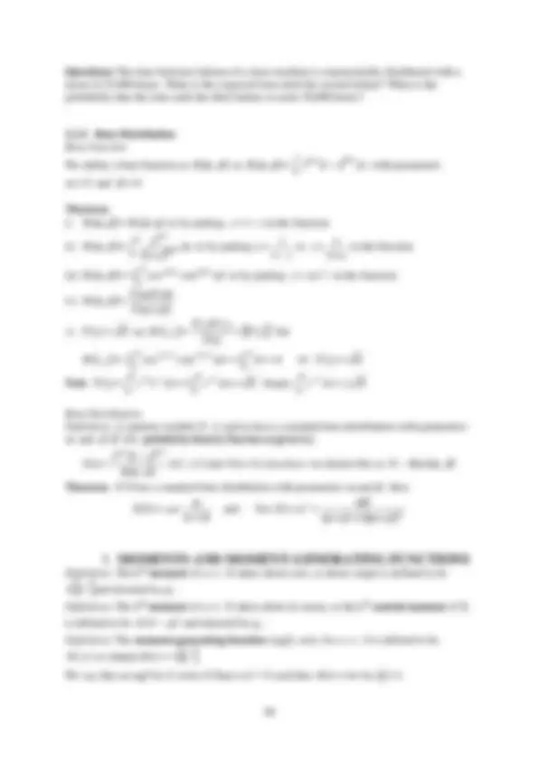 Probability and statistics 2 | Lecture notes Mathematics | Docsity