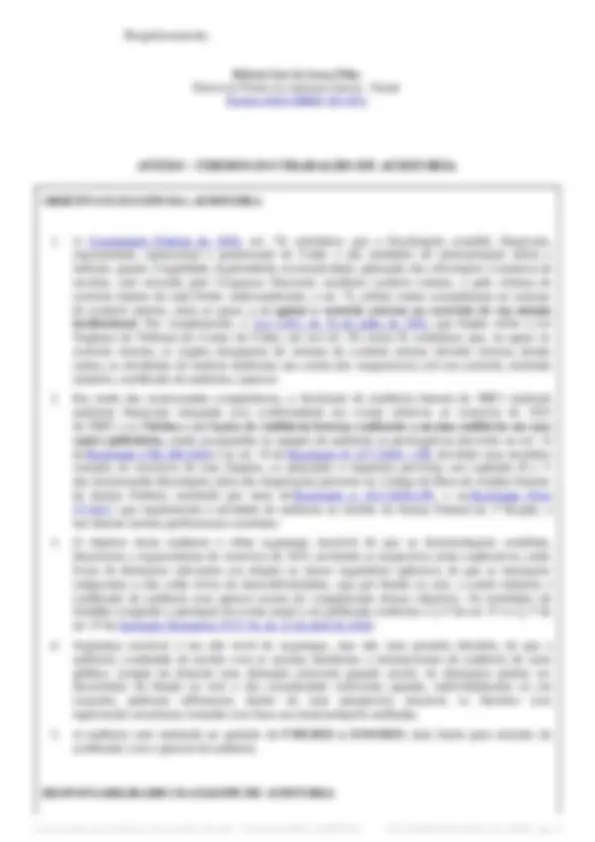 Comunicado de auditoria interna ISO 9001 | Esquemas Gestão da Qualidade | Docsity