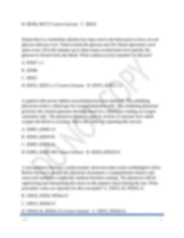 AAPC CPC Practice Questions: Medical Coding Exam Preparation | Exams Nursing | Docsity