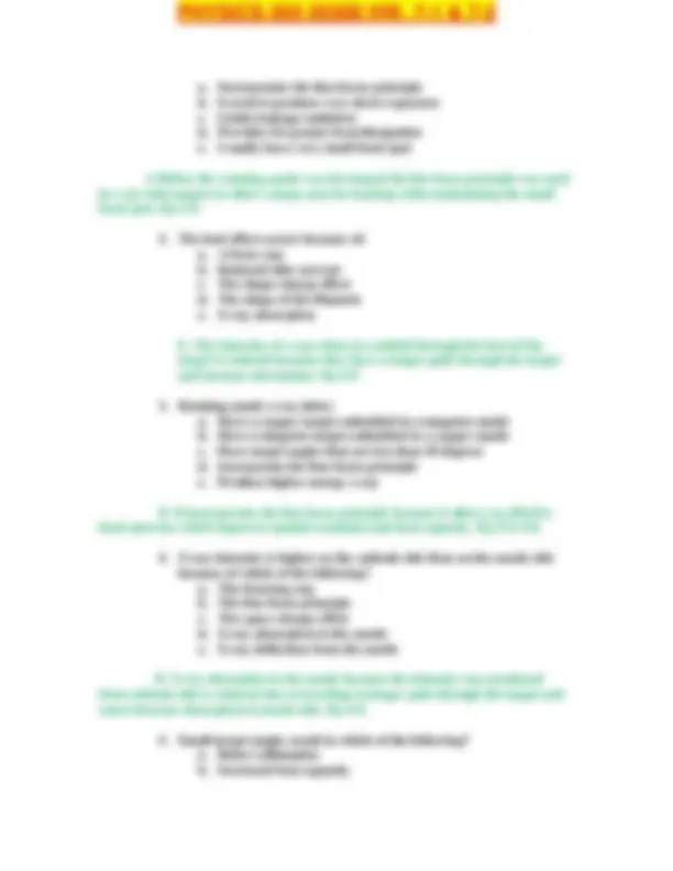 PHYSICS 203 20300 HW, 7-1 & 7-2 NEWLY UPGRADED | Exams Physics | Docsity