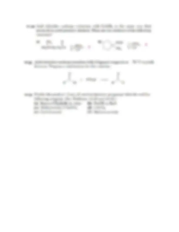 Chapter 10 Practice problems | Assignments Organic Chemistry | Docsity