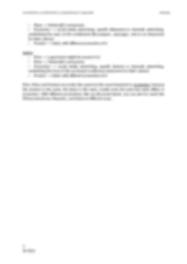 Compito marketing del corso 7 | Exercises Marketing | Docsity