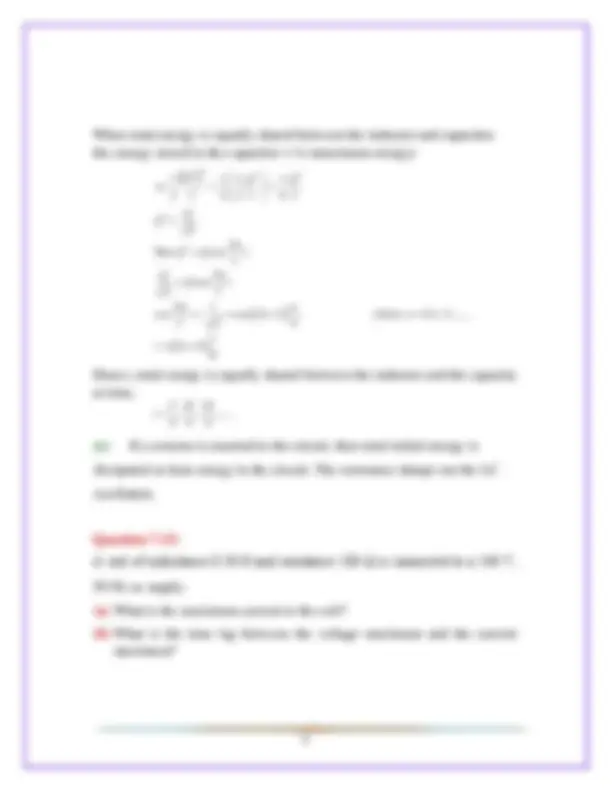 LC Circuit Exercises | Summaries Physics | Docsity