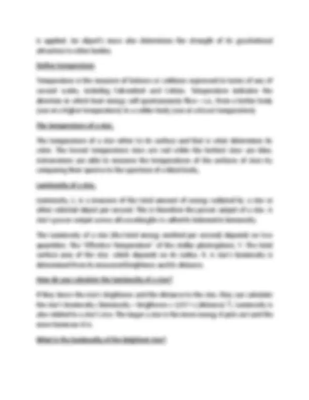 ASTROPHYSICS NOTES STRUCTURE AND EVOLUTION OF STARS | Study notes ...