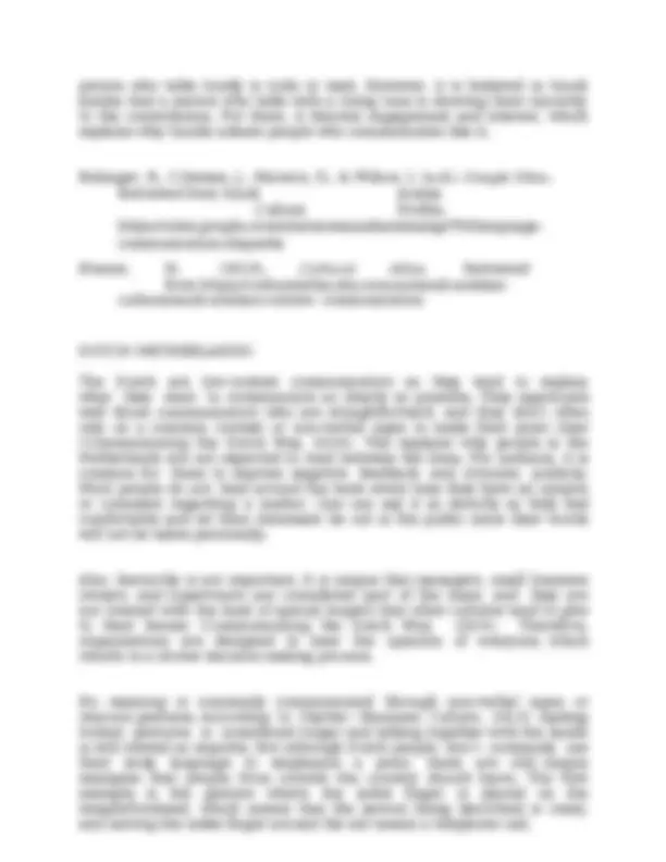 Communication in Multicultural Setting:Saudi Arabian, Dutch, Indian, Nepali, Iraqi, etc ...