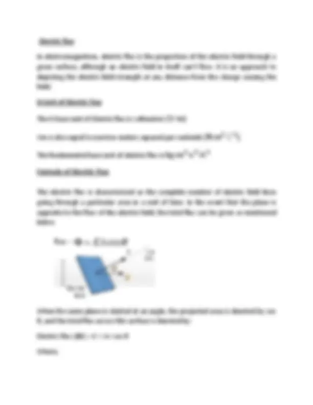 Electricity and Magnetism unit 1 | Study notes Physics | Docsity