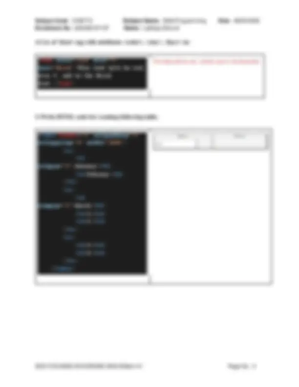 Usage of useful html tags | Exercises Computer Programming | Docsity