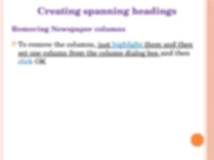 Introduction to ms word | Lecture notes Computer Applications | Docsity