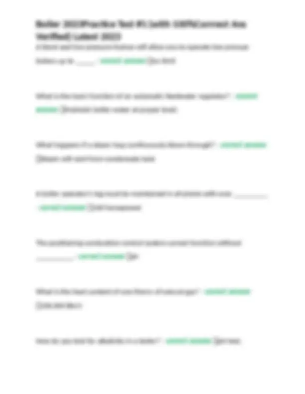 Boiler Operation Practice Test: Questions and Answers for 2023 | Exams ...