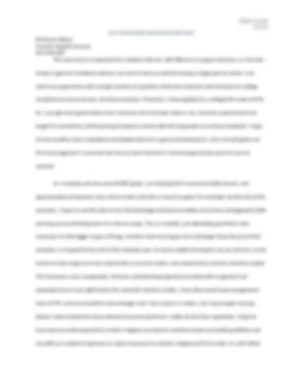 Self-Assessment and Reflection Essay: A Transfer Student's Journey at ...