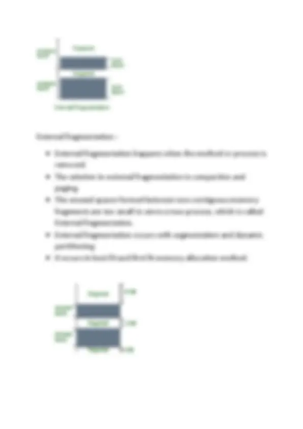 CPU Scheduling and Memory Management in Operating Systems | Cheat Sheet Computer science | Docsity
