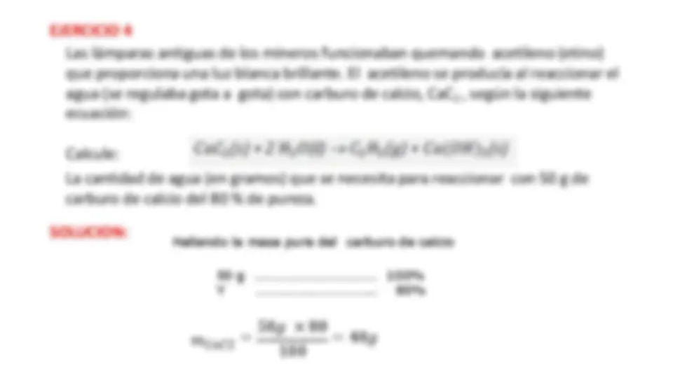 Ejercicios Resueltos de Estequiometría en Química General | Ejercicios ...